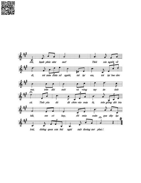 Sheet Một Thoáng Mơ Phai Pdf Lời And Hợp âm Nốt Nhạc