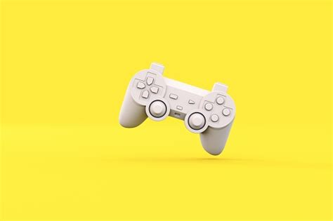 흰색 배경에 노란색 비디오 게임 컨트롤러를 렌더링하는 3d 3차원 형태에 대한 스톡 사진 및 기타 이미지 3차원 형태 비디오 게임 제어 Istock