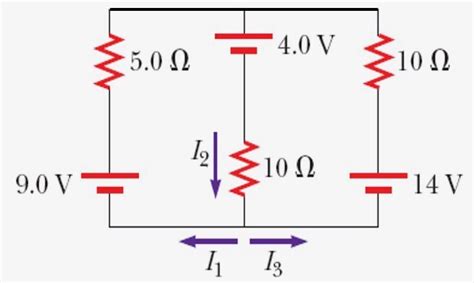 solved calculate each of the unknown currents i1 i2 and i3