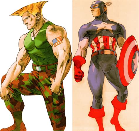Captain America And Guile 02 Marvel Vs Capcom By Zyule On Deviantart