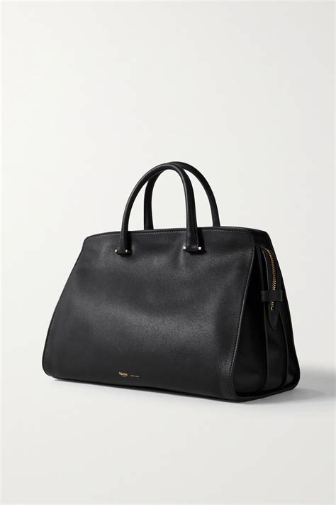 Metier Private Eye Leather Tote Black Editorialist Leather Tote