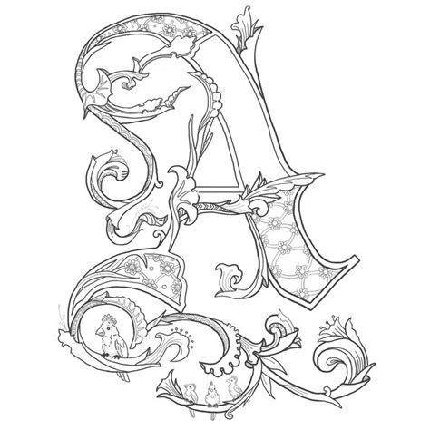 Illuminated Letters Alphabet Art Fancy Letters Schöne Schrift