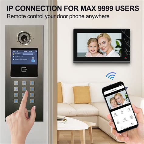 tcp ip video intercom system for multi apartments tuya smart video door phone door entry system