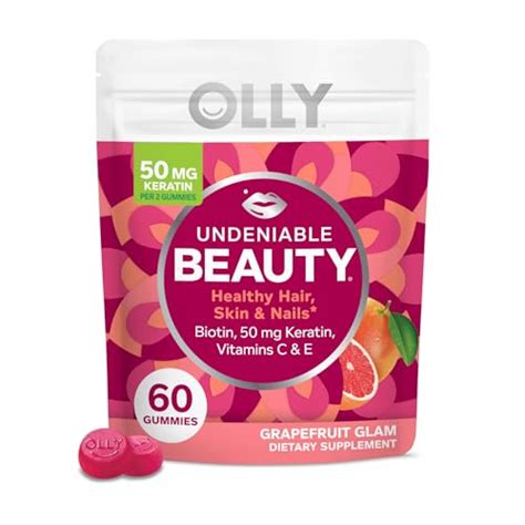 Olly Undeniable Beauty Gummy For Hair Skin Nails Biotin Vitamin C