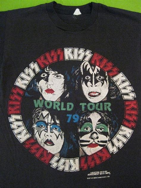 Original Kiss Vintage 1978 Tour Shirt Vintage Concert T Shirts Kiss