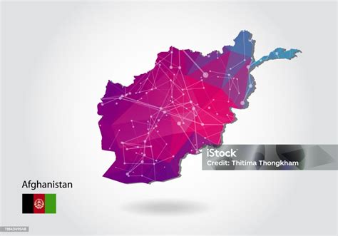 벡터 다각형 아프가니스탄지도 낮은 폴리 디자인 흰색 배경에 삼각형으로 만든지도 기하학적 구불 구불 한 삼각형 낮은 폴리 스타일 그라데이션 그래픽 라인 점 Ui 디자인 0명에