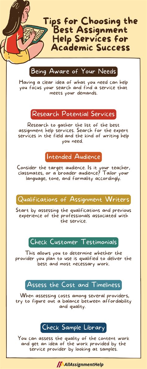 Tips For Choosing The Best Assignment Help Services