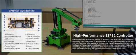 Lewansoul Robotic Arm Kit Maxarm For Esp32 Open Source