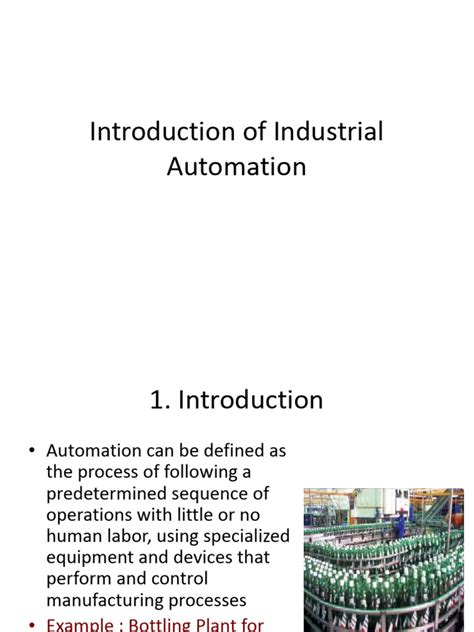 introduction of industrial automation pdf automation systems science