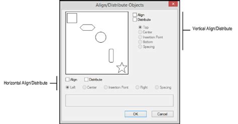 aligning and distributing objects