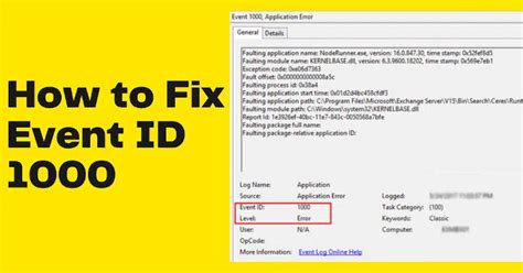 How To Fix Event ID 1000 TechColleague