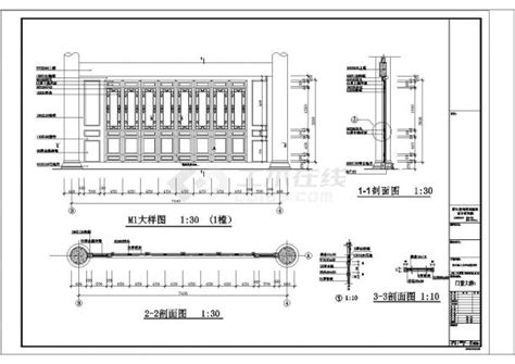杭州市上天竺法喜讲寺二层框架结构斋堂建筑施工图仿古建筑土木在线