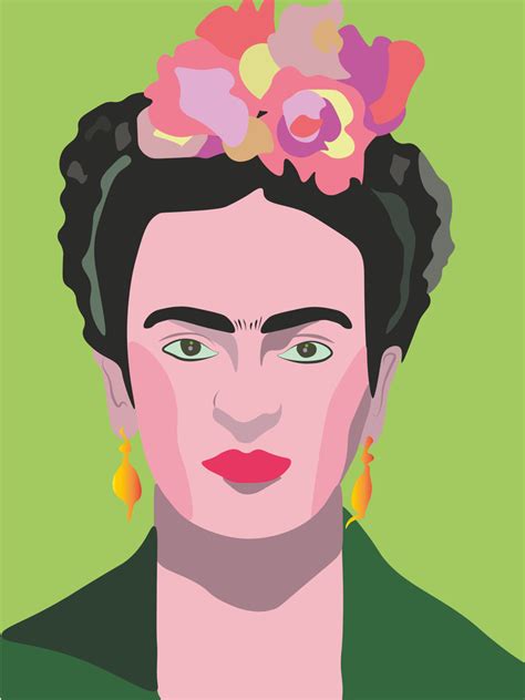 Иллюстрация Фрида в стиле компьютерная графика персонажи поп арт