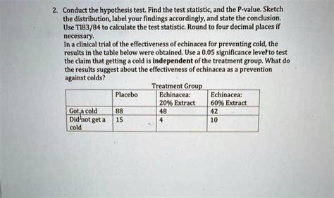 Conduct The Hypothesis Test Find The Test Statistic And The P Value Sketch The Distribution