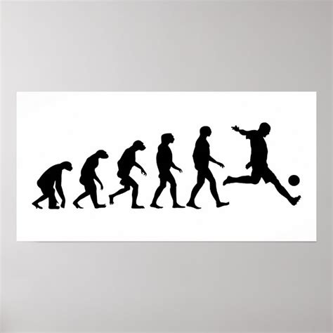 Evolution Of Soccer Poster