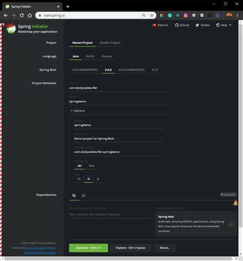 Introduction To Spring Initializr Daily Code Buffer
