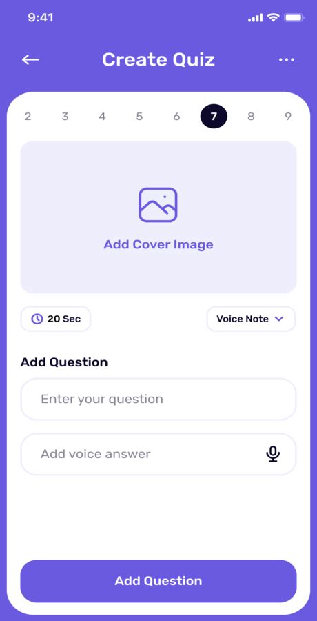 quiz app android ios figma ui kit flutter queezy game by