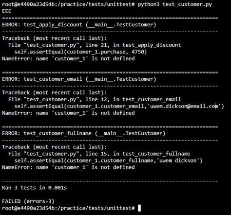 Uwem Dickson Bsc Msc On Linkedin Unittest Algorithm In Python Failed