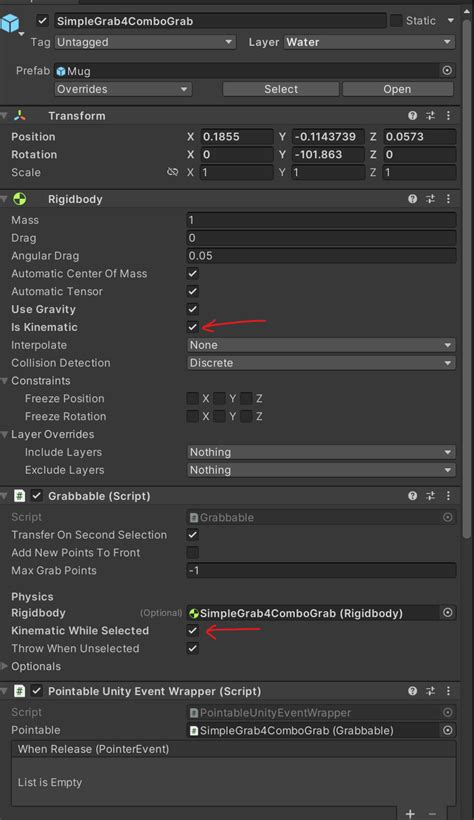 Stop Grabbable Clipping With Meta Interaction Sdk Unity Engine