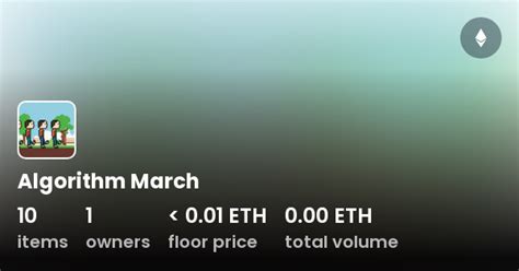 Algorithm March Collection Opensea