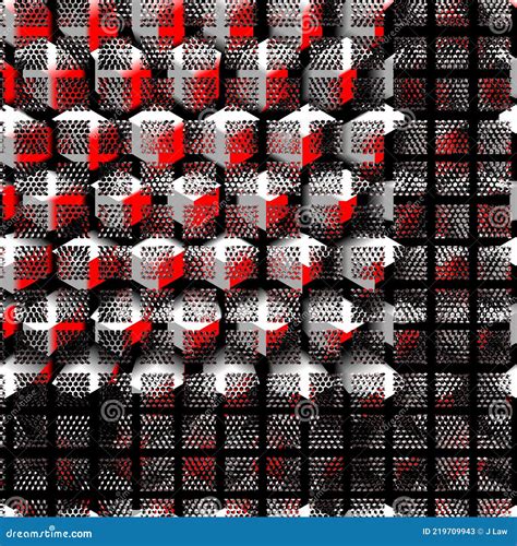 Futuristic 3d Quicksilver Effect Of A Very Colourful Cube Design Stock