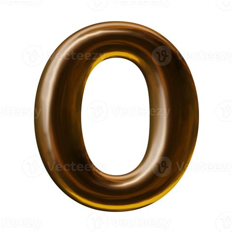 Number 0 Design In 3d Render 19552739 Png