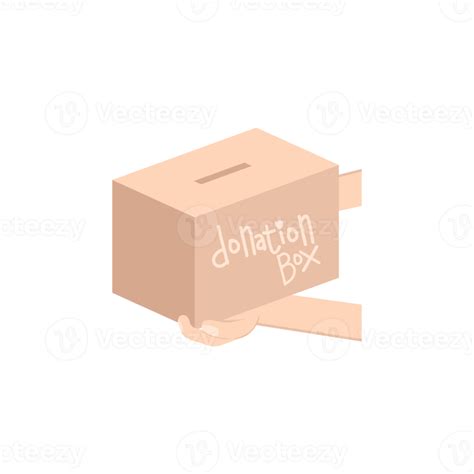 Caja De Donación De Caridad De Mano 11841377 Png