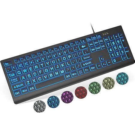Keys U See Wireless Large Print Keyboard And Wireless Mouse Bundle Set Keys U See