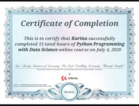 karina shekhawat on linkedin successfully completed the course of
