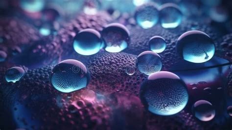 Microscopic View Of Cells Under The Microscope Generative Ai Stock Image Image Of Generative