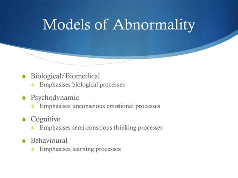 PPT - Models of Abnormality PowerPoint Presentation, free download - ID:2991508