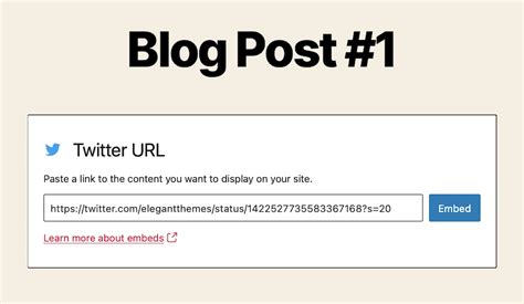 How To Use The WordPress Twitter Embed Block