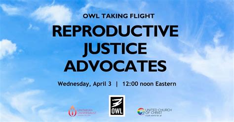 Owl Taking Flight Reproductive Justice Advocates United Church Of Christ
