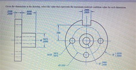 Solved Using The Tables In The Appendix Add The Limit Dimensions