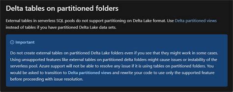 Partition Pruning With Delta Tables In Azure Synapse Analytics