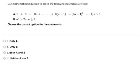 solved use mathematical induction to prove the following