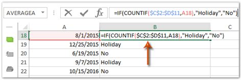 Excel Formula If Holiday Peran Sekolah