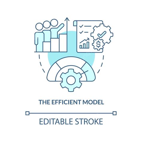 Efficient Model Turquoise Concept Icon Graphic Icon Efficient Vector