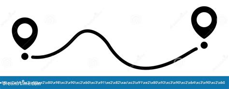 Pin Map Line Navigation Pointers Stock Illustration Illustration Of
