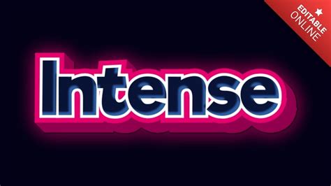 Intense Pink Night Love 3d Text Effect Generator