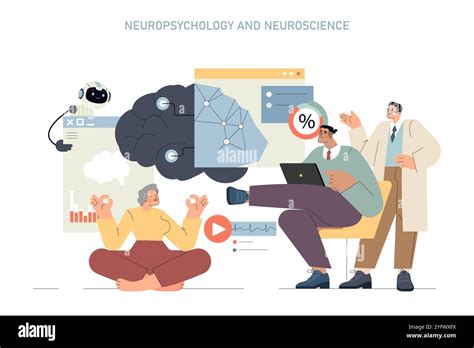 Neuropsychology Concept Scientists Exploring Human Cognition Engaging