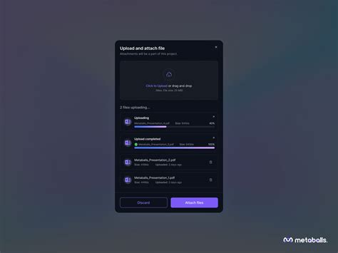 File Upload And Attach Ui Ux Design Behance
