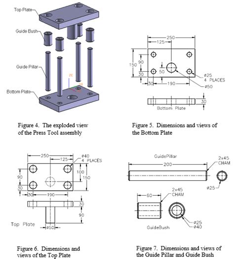 Please Create The Press Tool Assembly Shown In Figure