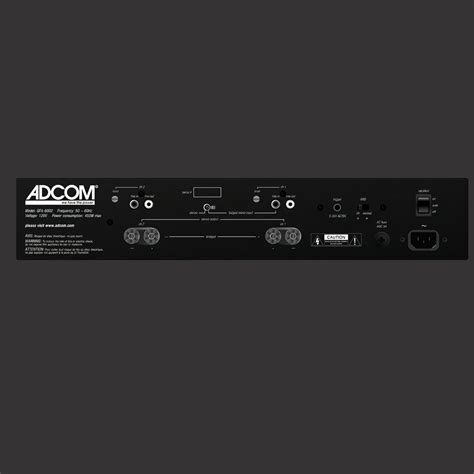Adcom Gfa 6002 The Audio Legacy