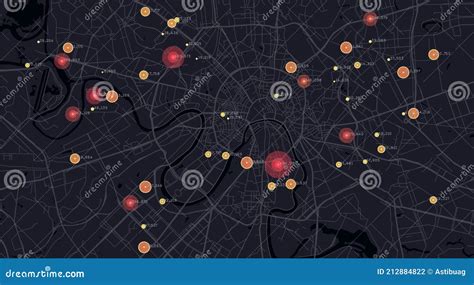 City Clusters Of Activity Urban Big Data Map Metropolitan Monitoring