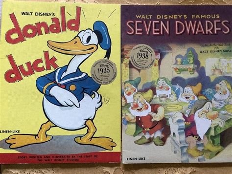 Walt Disneys Seven Dwarfs Donald Duck Republished Linen Like Sc 2006 1813627932
