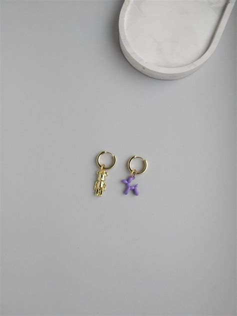 Сережки з ведмедиком і собачкою Gioielli Gioielleria Orecchini