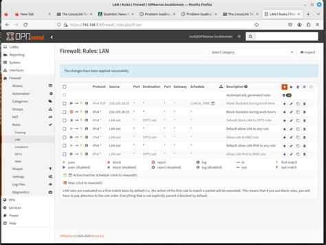 Firewall Scheduling An Example Opnsense Install