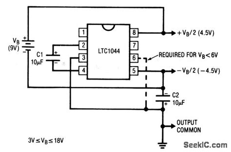 Micropower Battery Splitter Power Supply Circuit Circuit Diagram