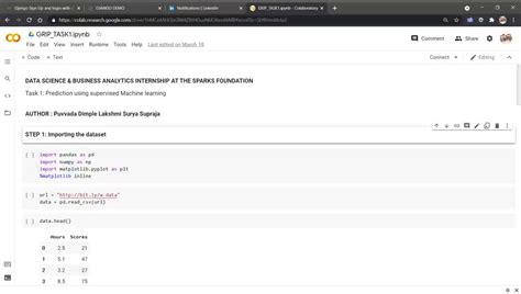 [video] completed grip task 1 data science course puvvada dimple lakshmi surya supraja posted